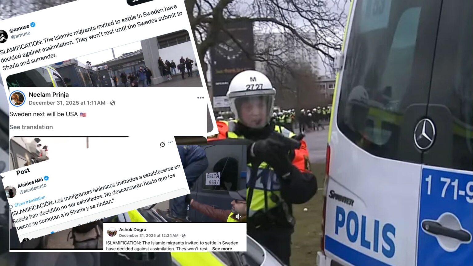 فيديوهات مضللة عن “أسلمة السويد” تجتاح منصات التواصل